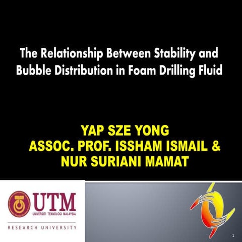 Foam drilling technology and methodology in Conventional and ...