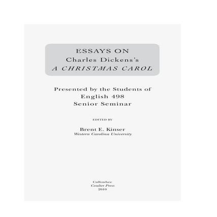 ENGL-Essays-on-ChristmasCarol | PDF
