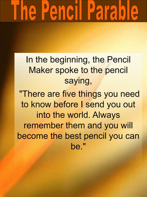 Story of pencil | PPTX