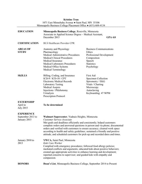 Mendez, Yareli Resume | PDF