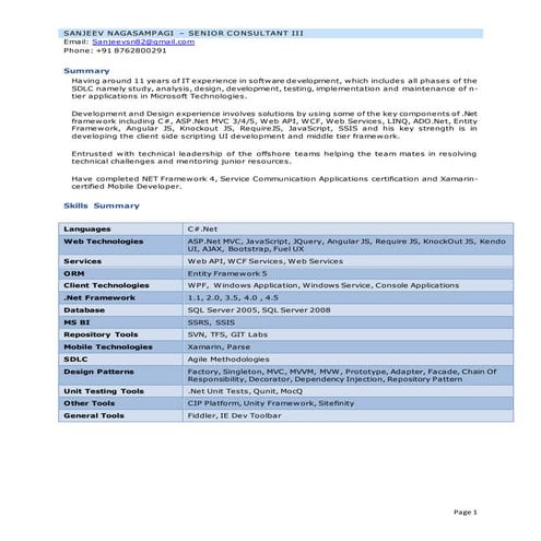 Sanjeev Nagasampagi | PDF