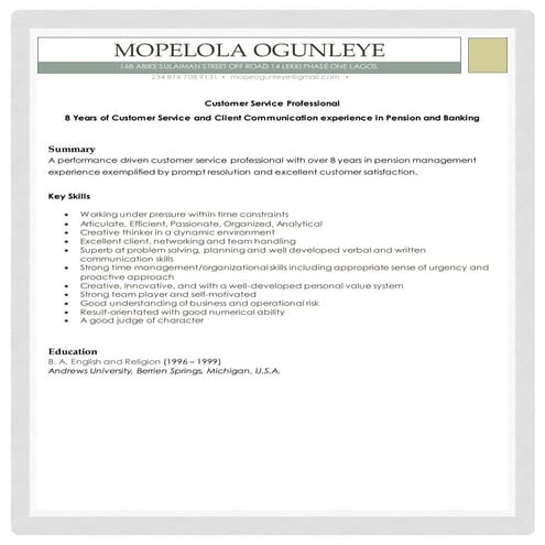 CV - Mope | DOCX