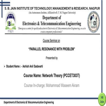 Parallel Resonance Ckt in Network Theory.pptx