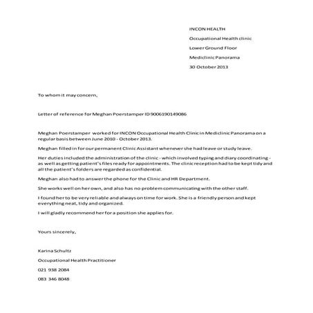 Reference Letter - Incon | PDF