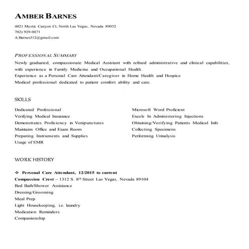 Lucy Barrachina Resume 2015 | DOCX