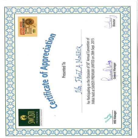 Certificate of Appreciation | PDF