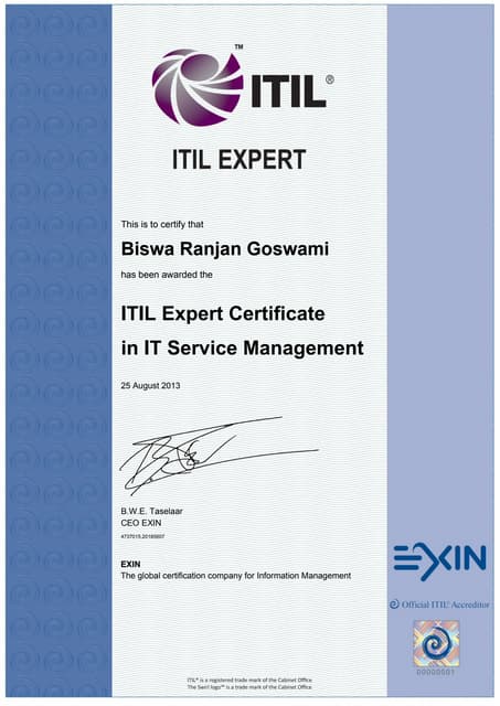 ITIL Certification | PDF