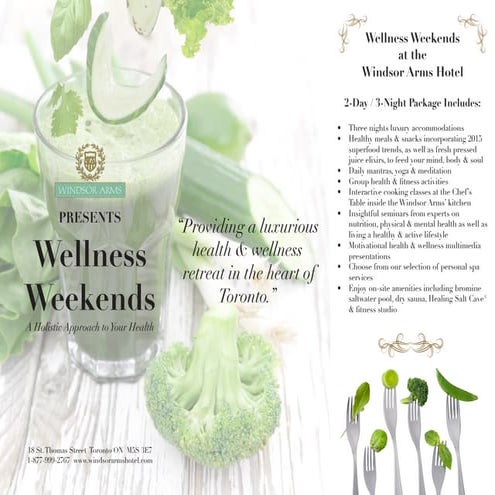 Wellness Weekend Brochure | PDF