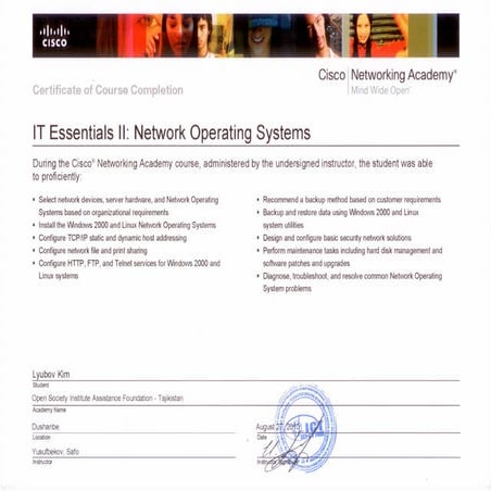 IT Essentials II Network Operating Systems | PDF