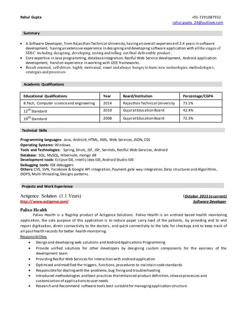 Pallav gupta resume | PDF