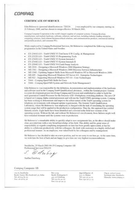 Ceta Statement of Achievement | PDF