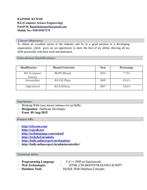 Pramod resume | PDF