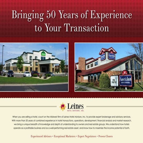 Leines Hotel Advisors | PDF | Hospitality Industry | Industries