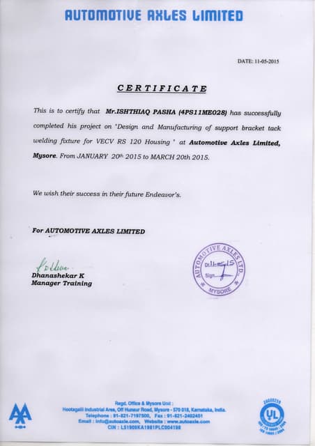 AUTOCAD CERTIFICATE | PDF