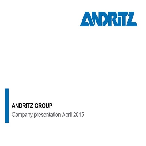 Andritz-company-presentation-Final | PDF | Business Accounting ...