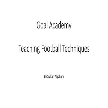 Teaching football tech | PPTX