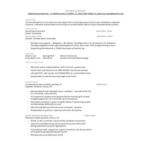 Jason Rauch Resume | PDF