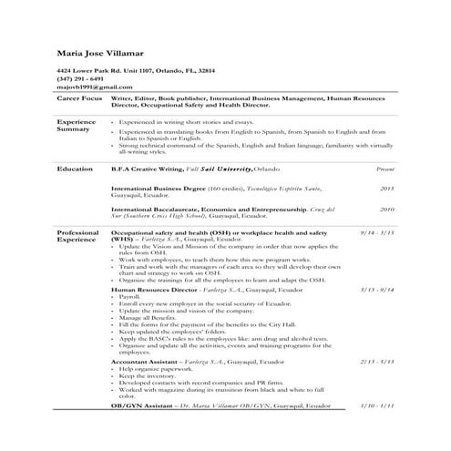 justins resume review | DOCX