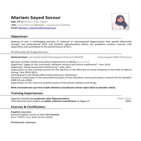 SARAH'S CV | DOC