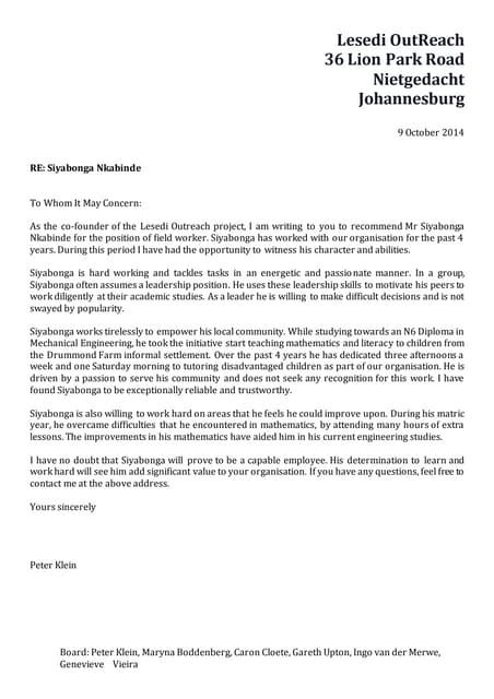 letter of rec Mattison Maselli | PDF