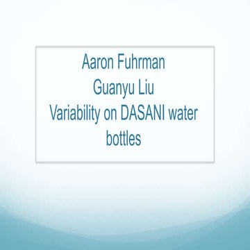 Dasani Project | PPT
