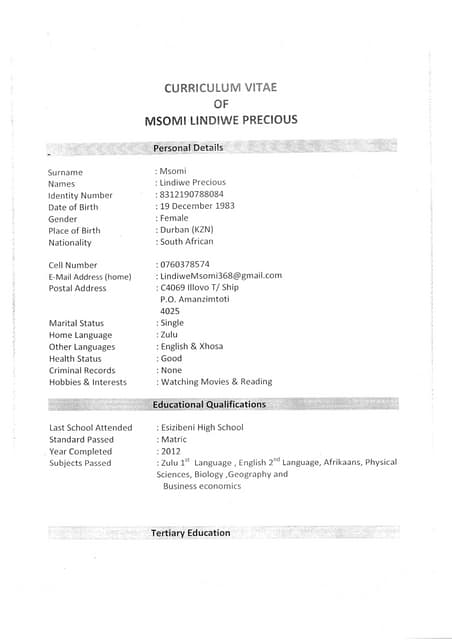 SSLC Certificate | PDF