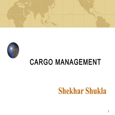 Cargo Management | PPT