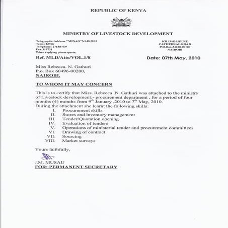 ATTACHMENT LETTERS | PDF