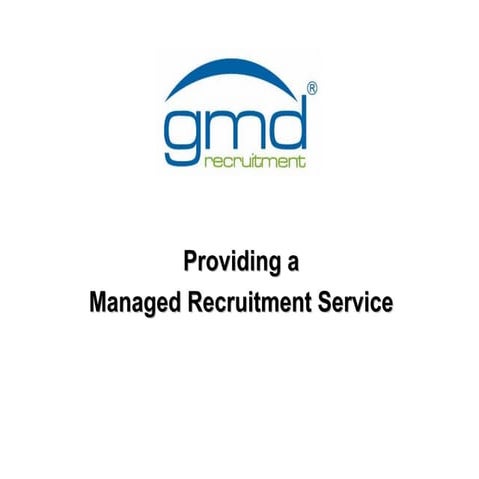 GMD Recruitment Presentation | PDF