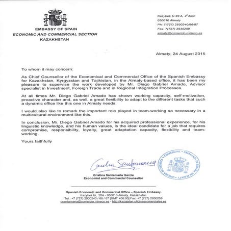 Recommendation letters | PDF