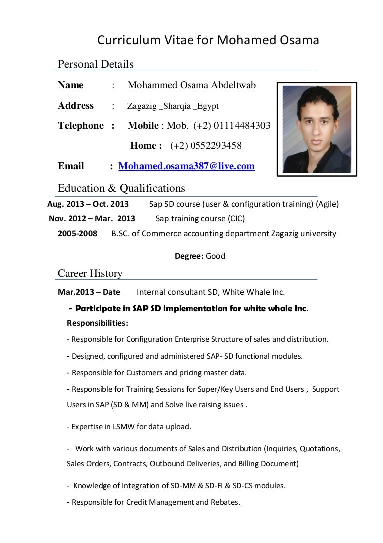 Mohamed osama cv