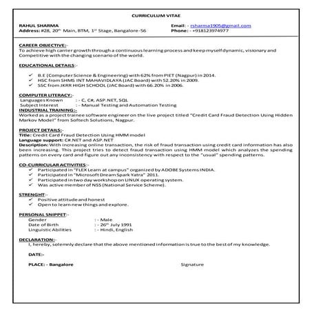 CVtesting | DOCX | Programming Languages | Computing