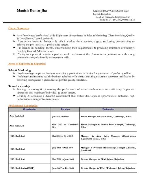 rajani resume final | RTF | Business Administration | Business