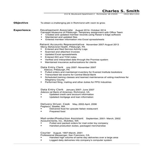 Ashley Smith Resume | PDF