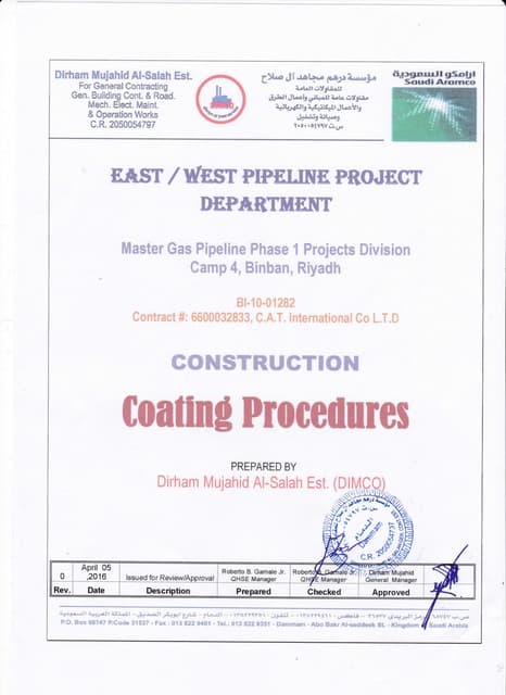 Saudi Aramco Engineering Procedures (SAEP)1 | PDF | Civil Engineering ...