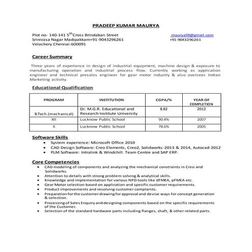 Gaurav Sharma Resume | DOC
