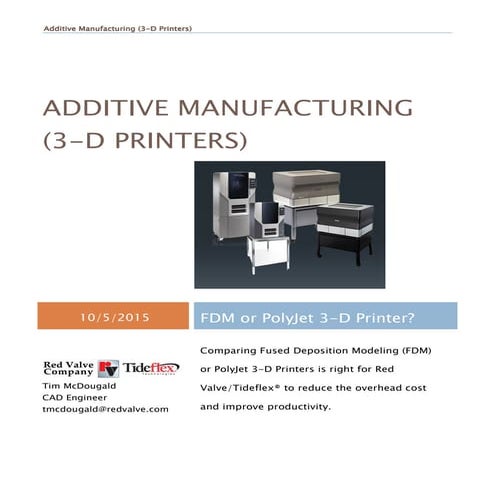 Additive Manufacturing -3D Printing | PDF