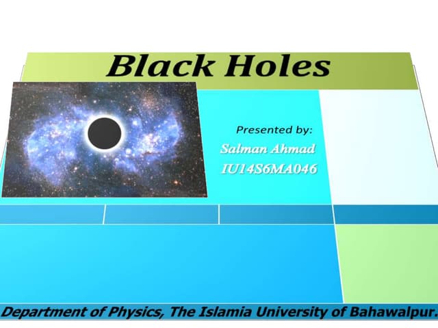 Black holes | PPTX
