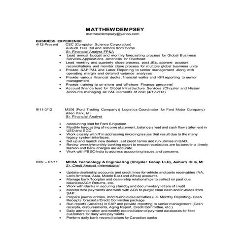 Hector Natividad Resume 2017 0105 | PDF