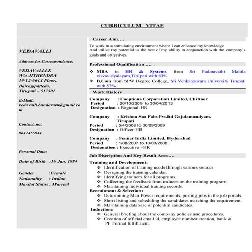 Resume 2015 | DOC