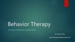 Behaviour therapy | PPT