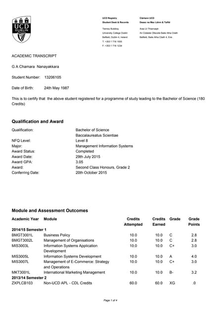 Student transcript (5) | PDF