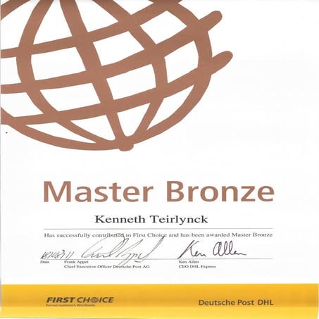 First Choice bronz certificate | PDF