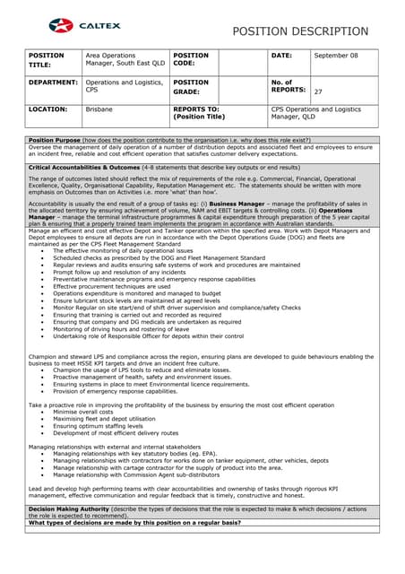 Shipping agency Operations – Job Descriptions | PPTX | Logistics | Business