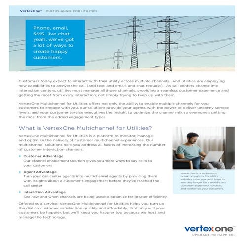 VertexOne Multichannel For Utilities | PDF