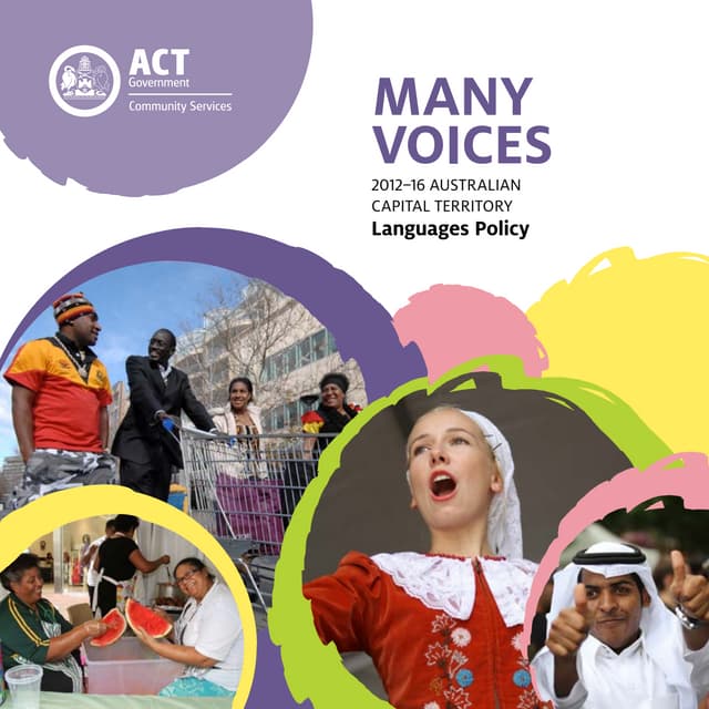 ACT Language Policy 2012-16 spreads | PDF
