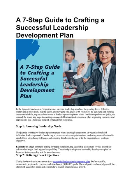 The Importance of Leadership Development | PPT