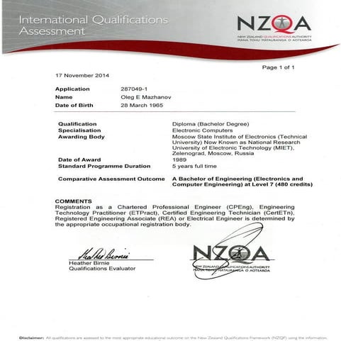 NZQA_Oleg | PDF