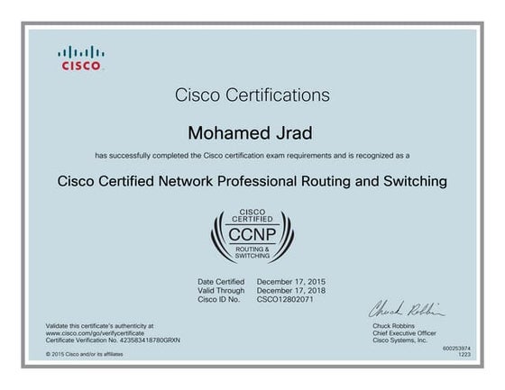 CCNP Certificate | PPT