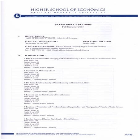 Lisse_Van_Vliet_Transcript | PDF